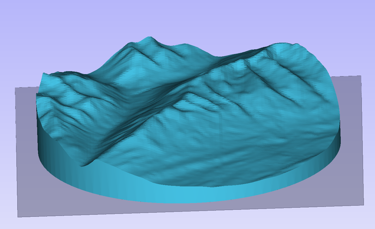 69.85mm Custom Graphite 3d Cut mountain. – Protostamps